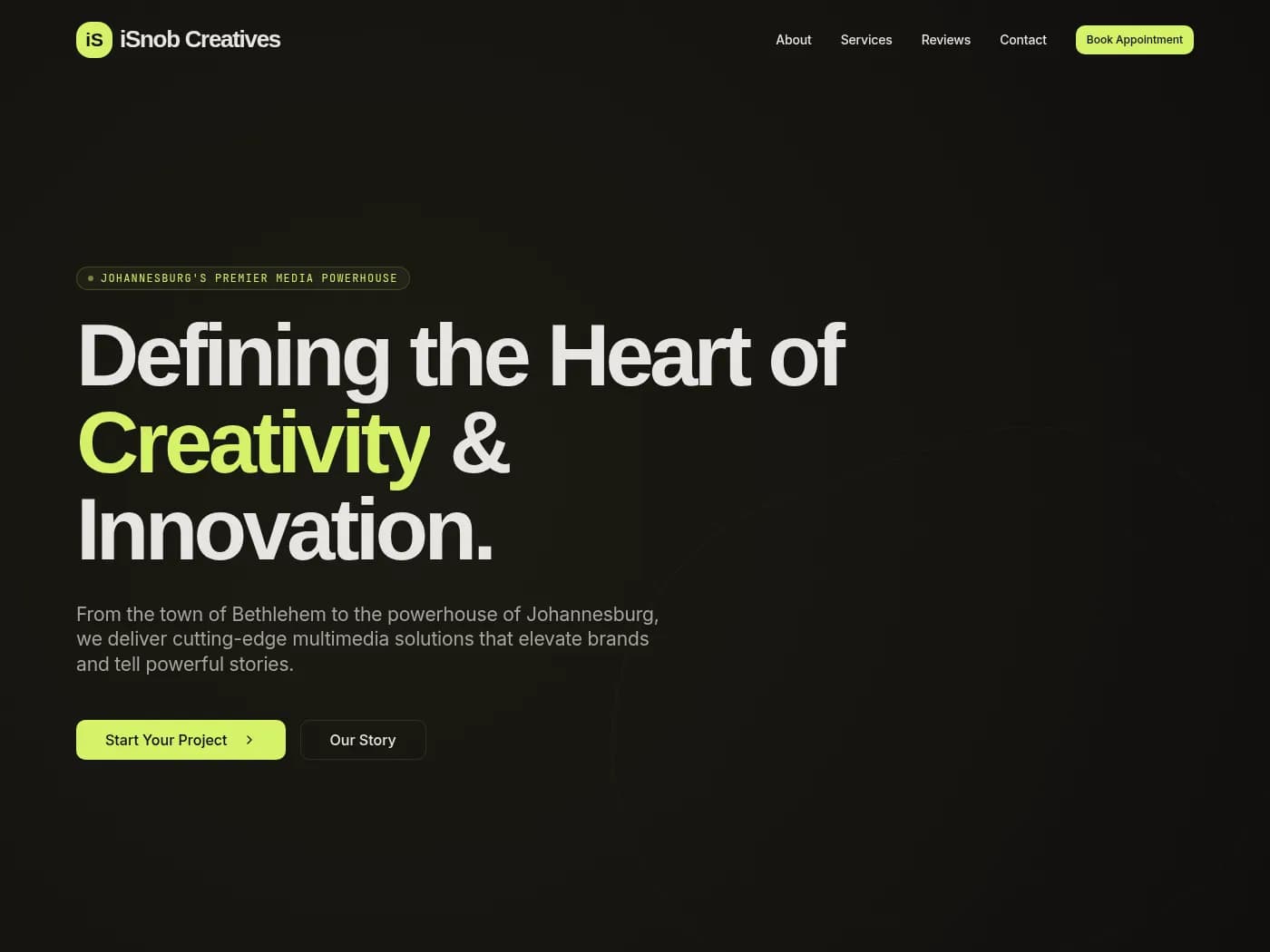 iSnob Creatives Profile Site