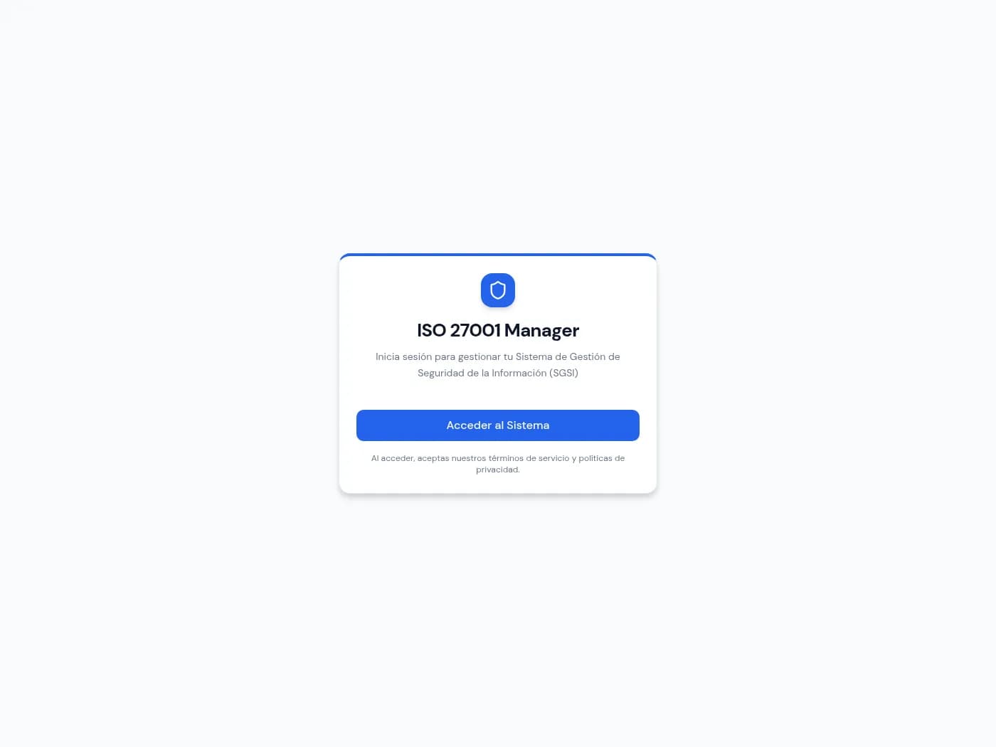 ISO 27001 SaaS Manager