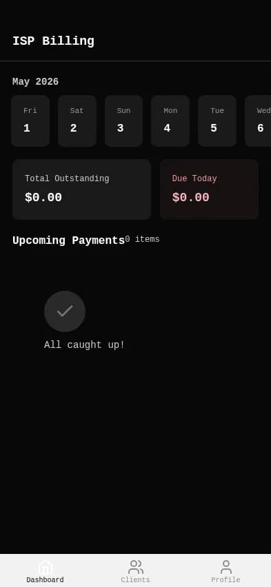 ISP Billing Mobile App