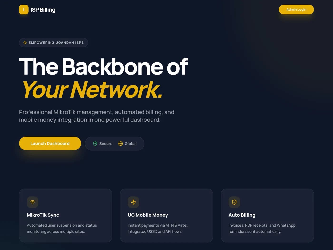 ISP Billing Dashboard