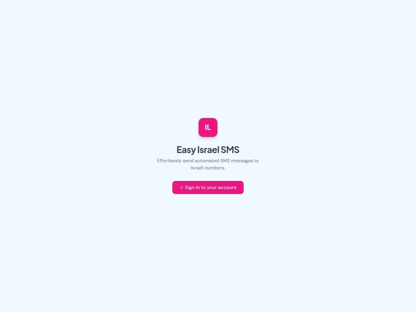 Easy Israel SMS Sender