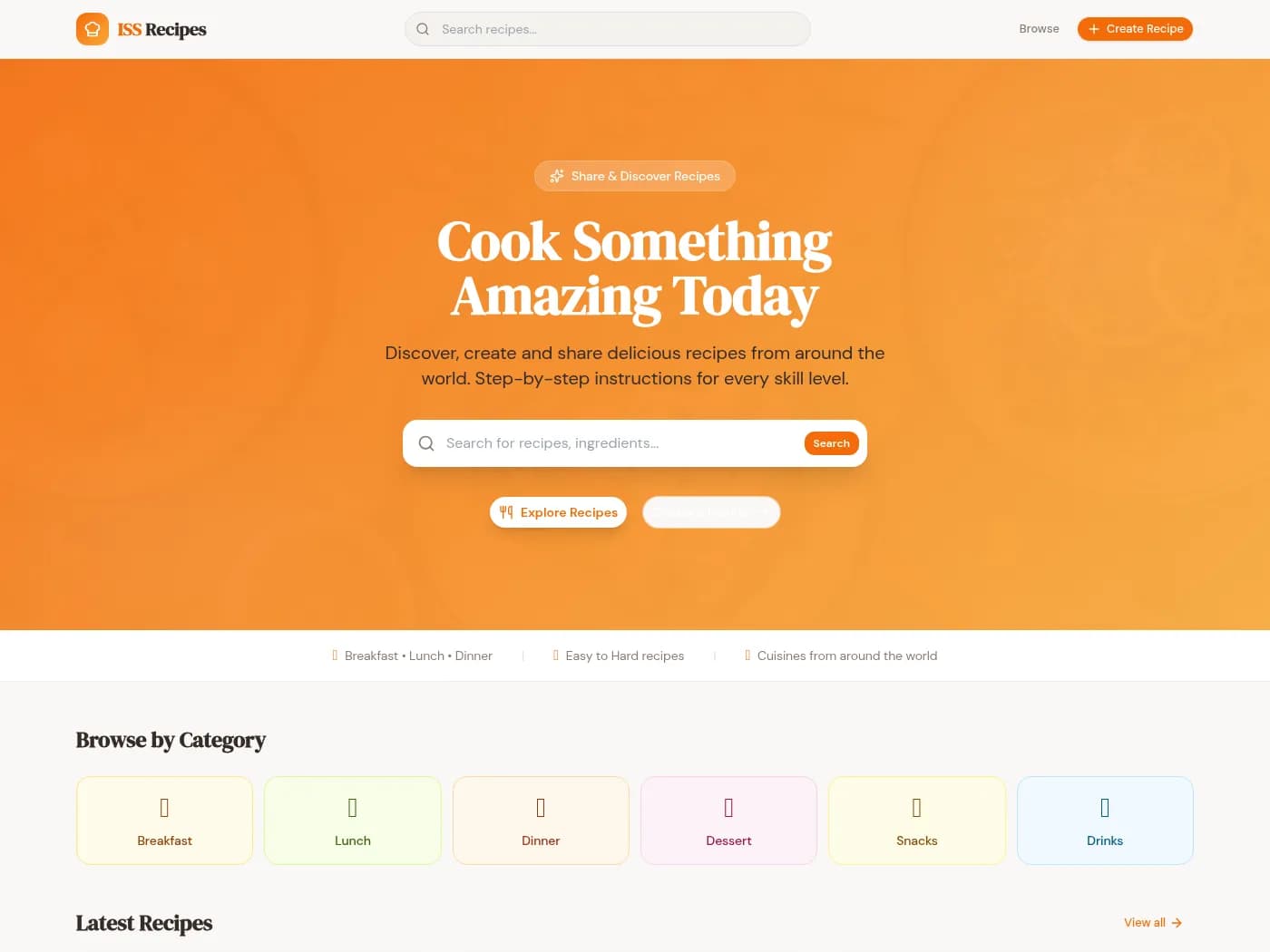 Iss Recipe Maker