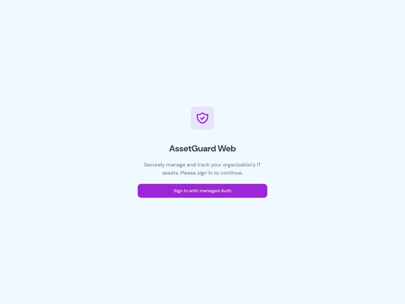 AssetGuard Web