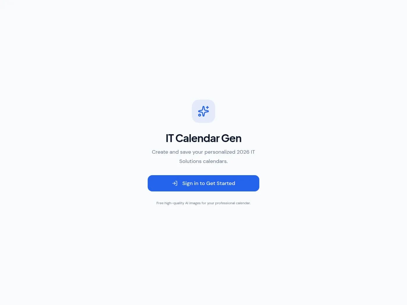 IT Solutions Calendar