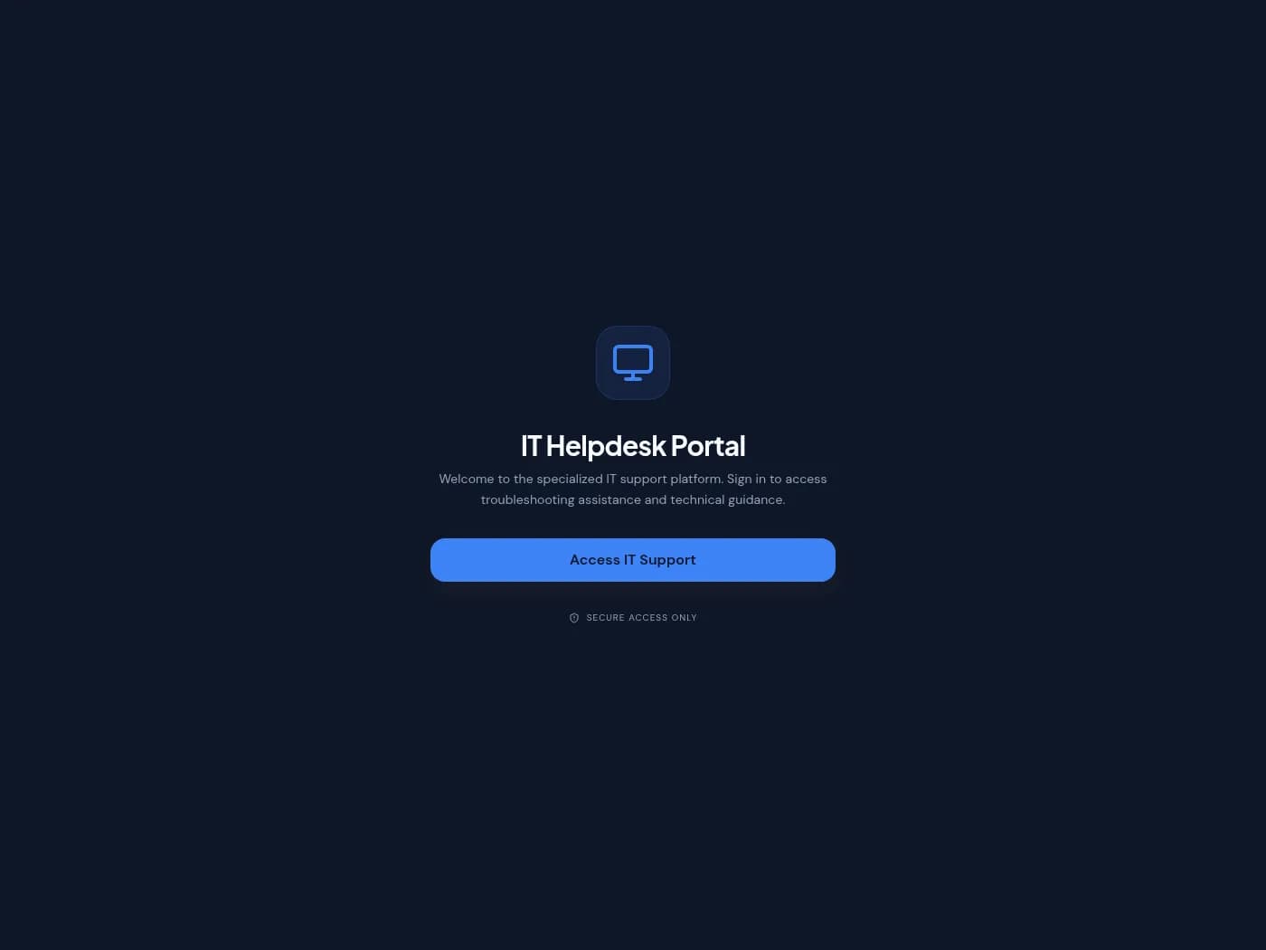 IT Helpdesk Chatbot