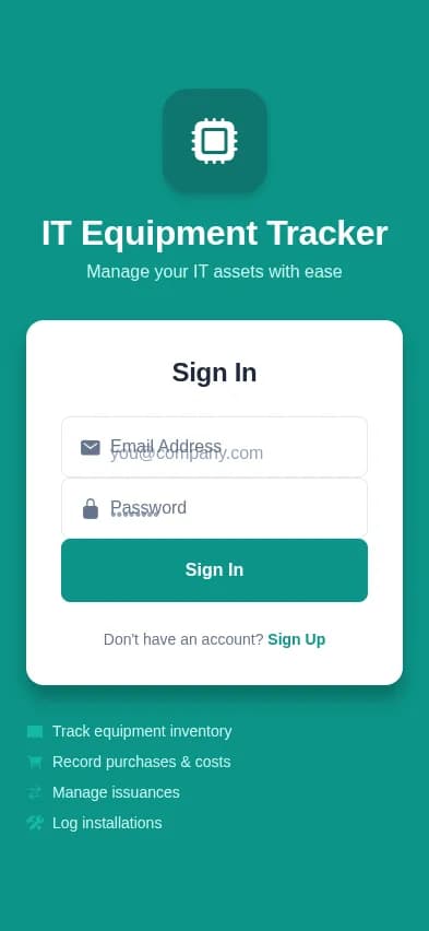 IT Equipment Tracker
