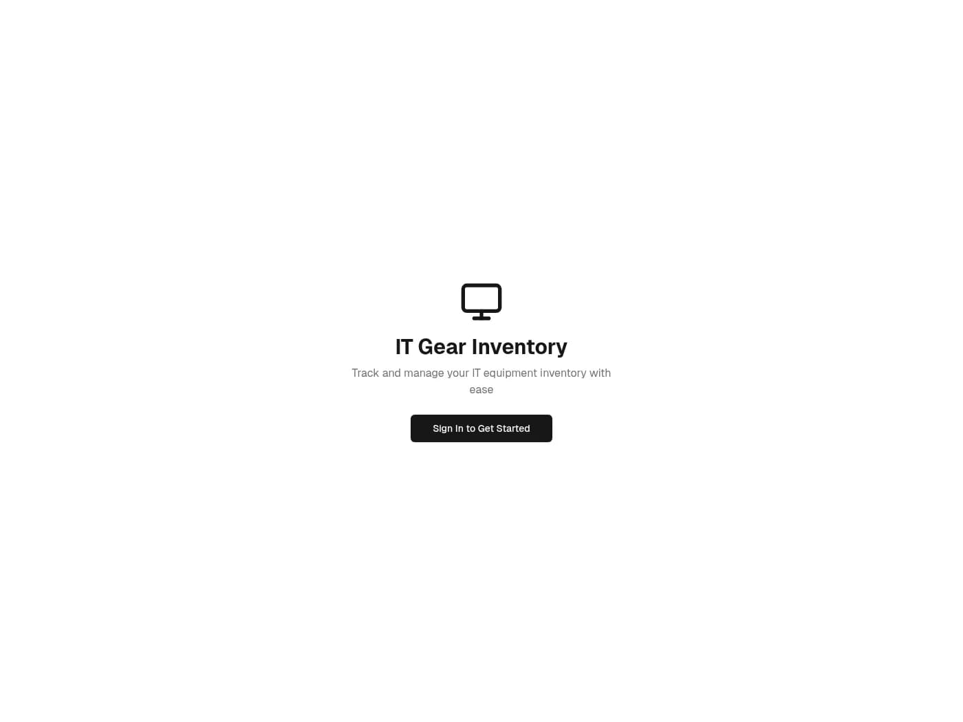 IT Gear Inventory