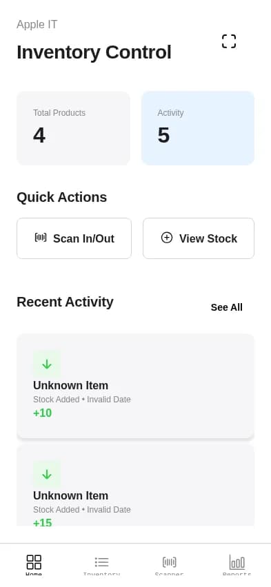 Apple IT Inventory Scanner