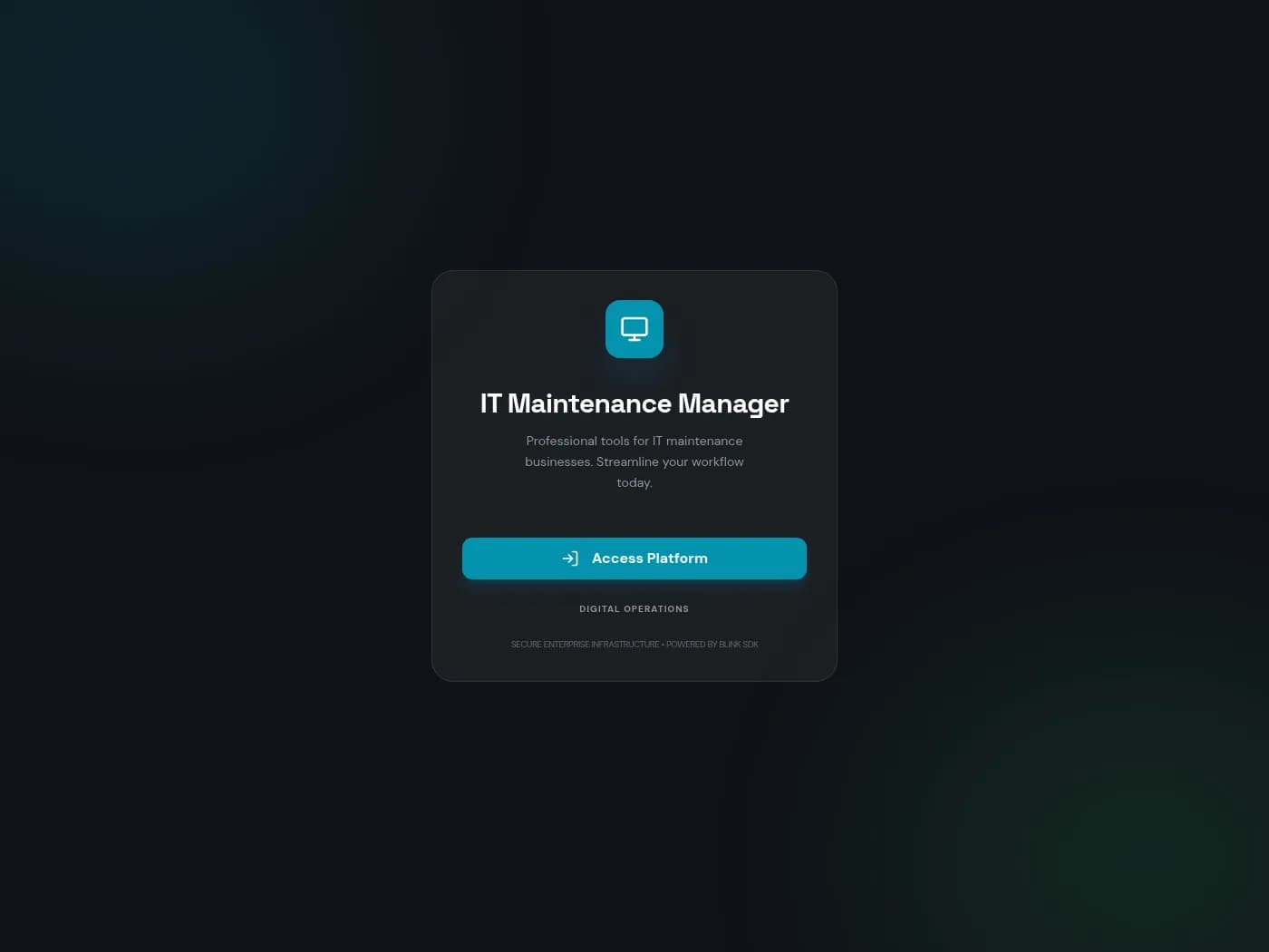 IT Maintenance Manager