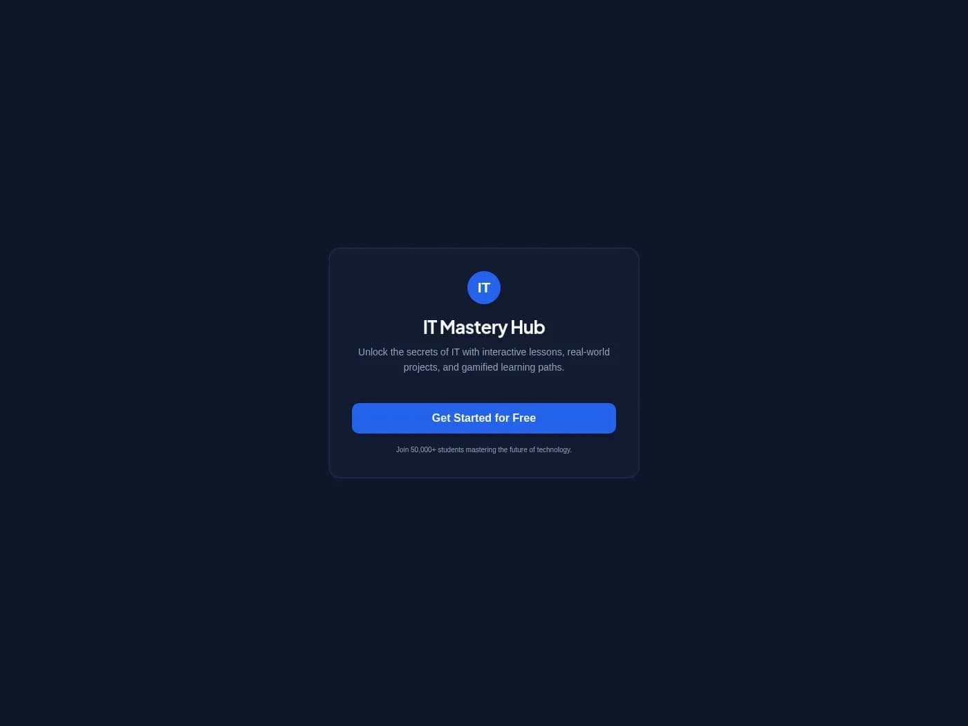 IT Mastery Hub