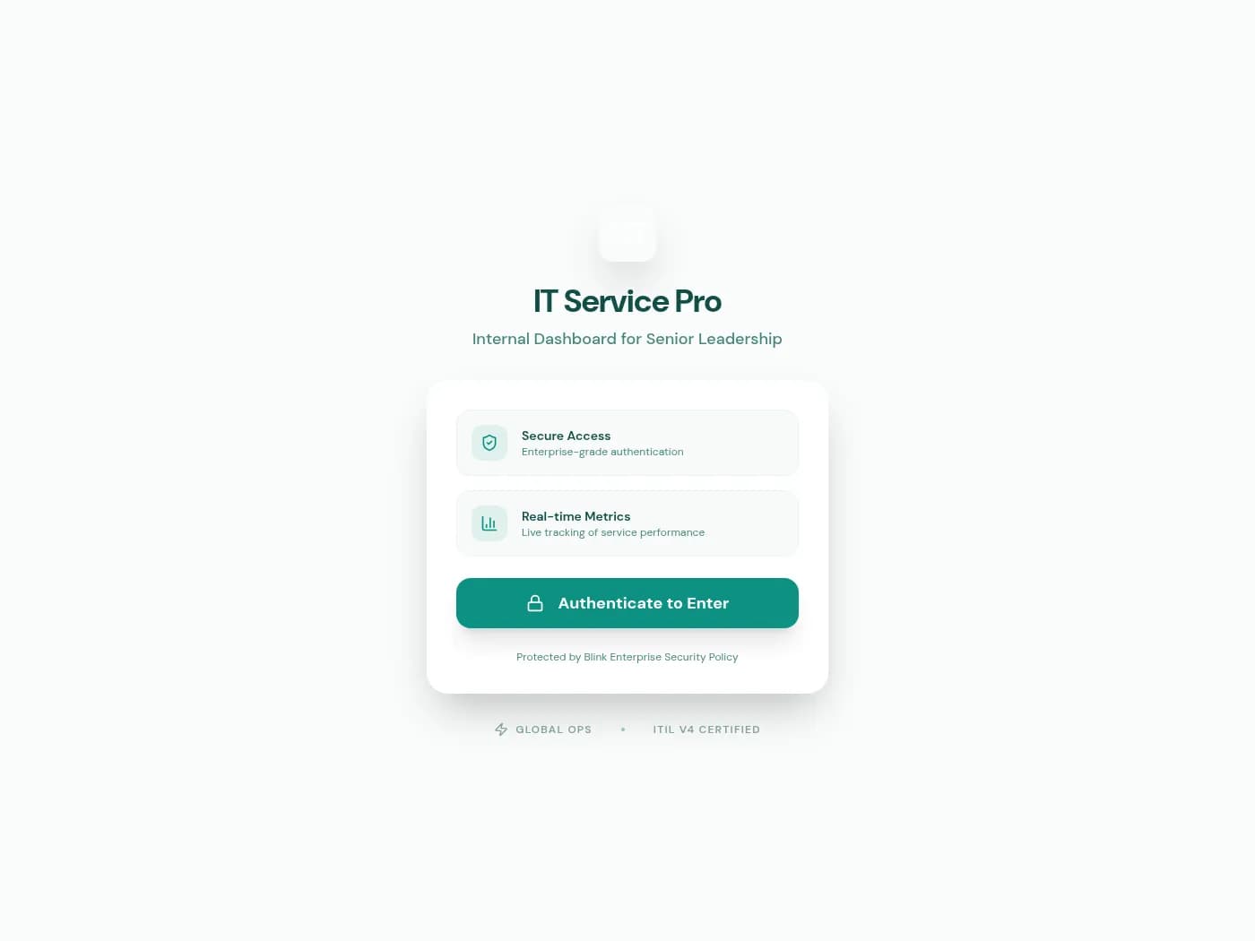 IT Service Dashboard Pro
