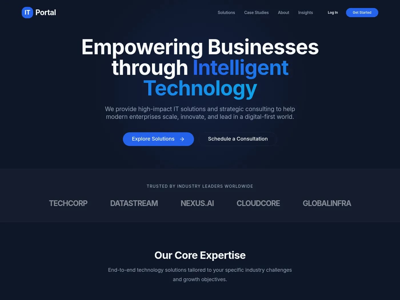 IT Solutions Web Portal