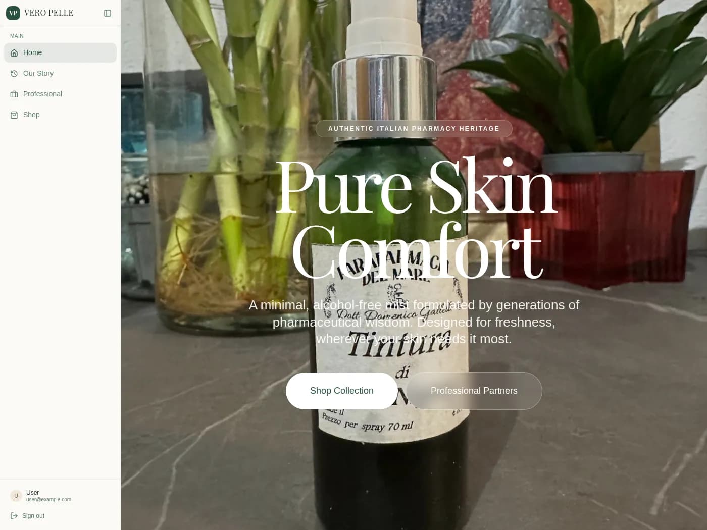 Vero Pelle Skin Spray