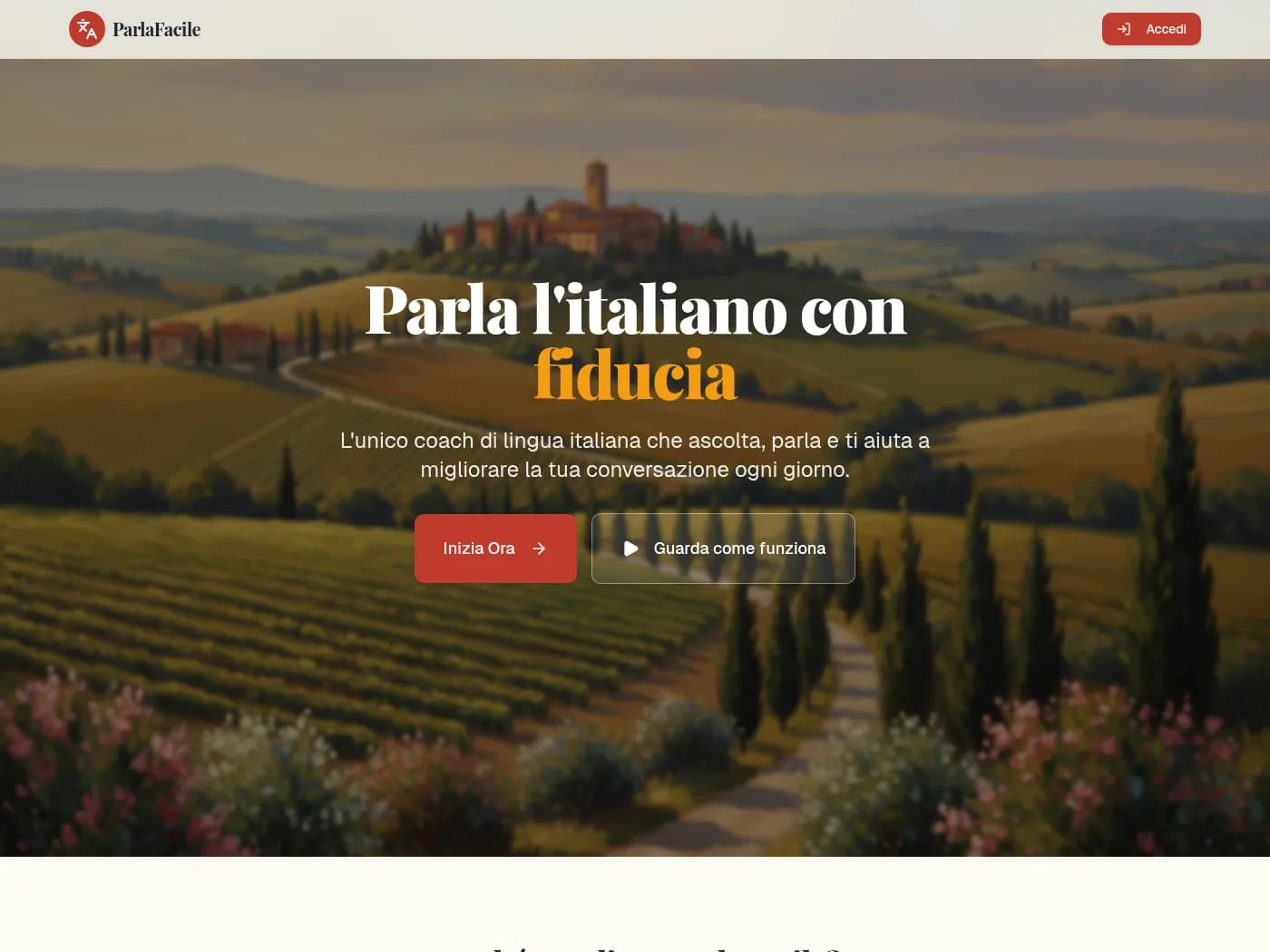 ParlaFacile Italian Coach