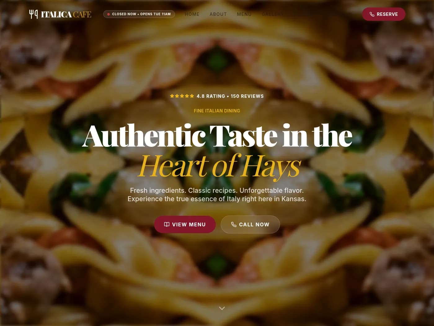 Italica Cafe Luxe Site