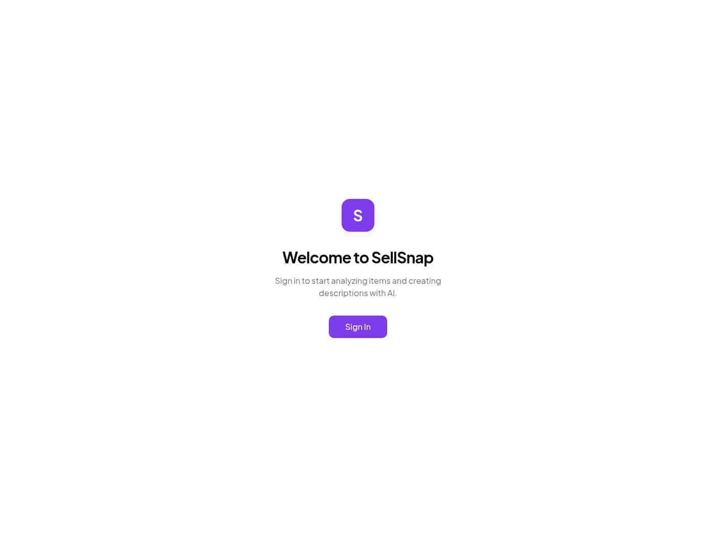 SellSnap AI Agent