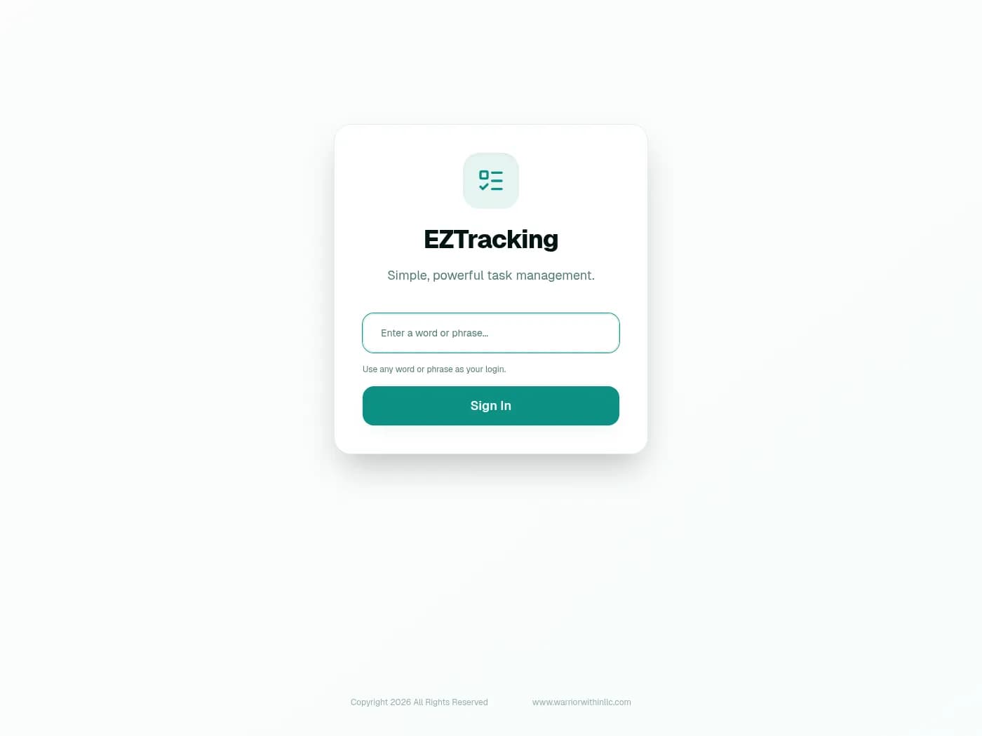 EzTracking Task Manager