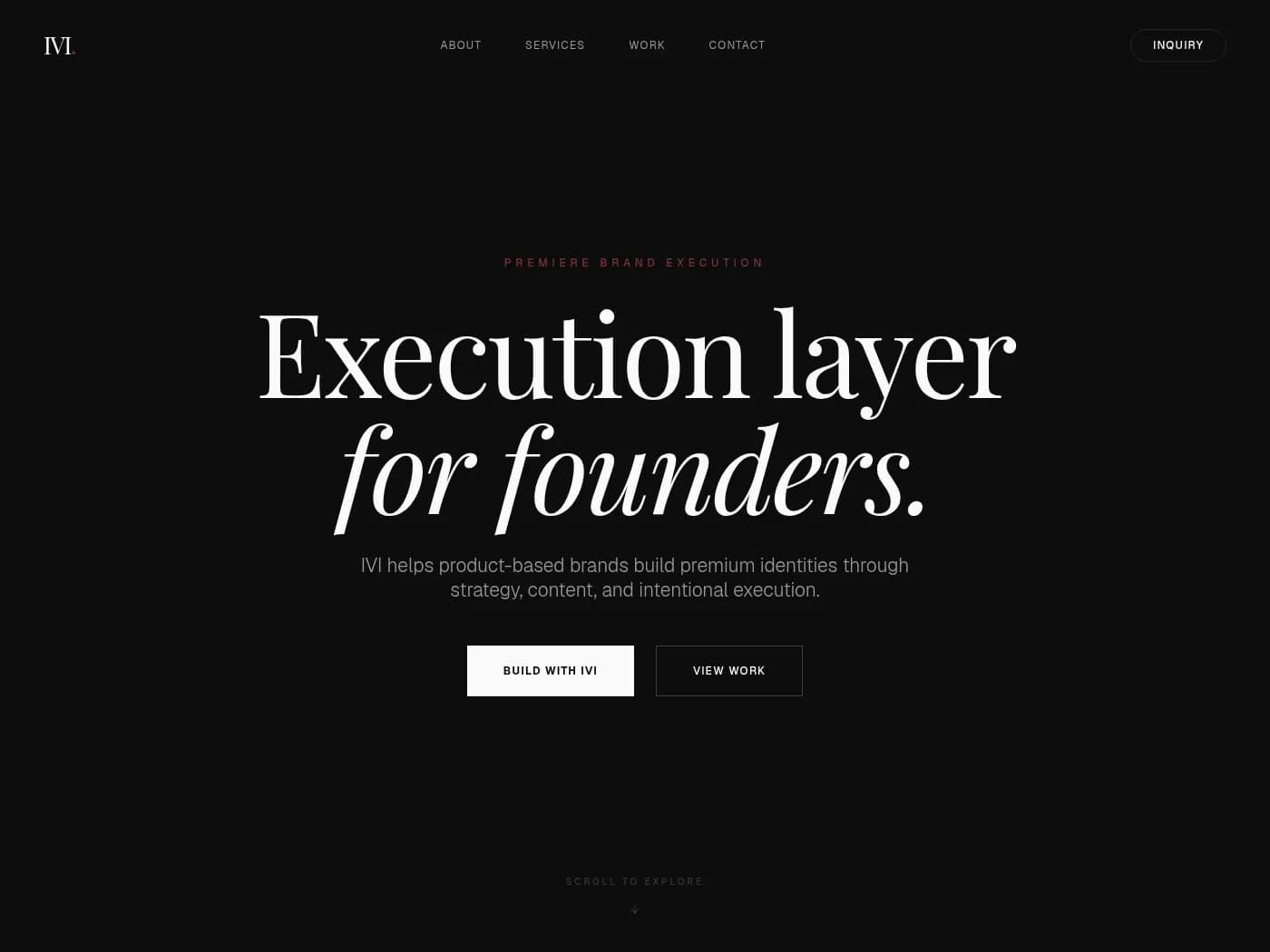 IVI Luxury Brand Website