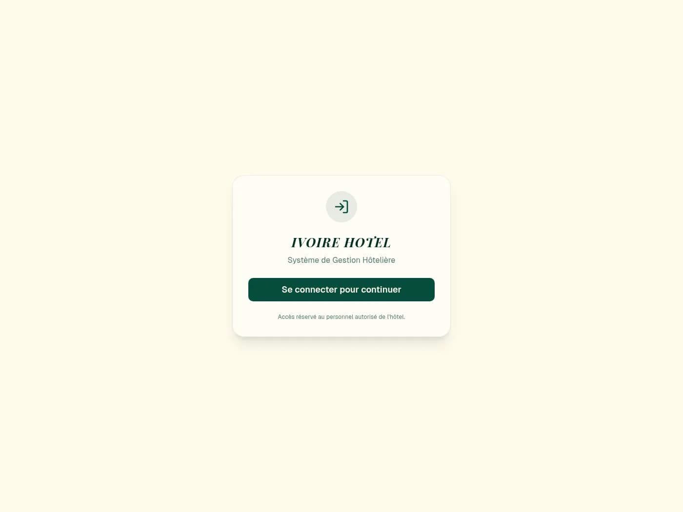 Ivoire Hotel Manager