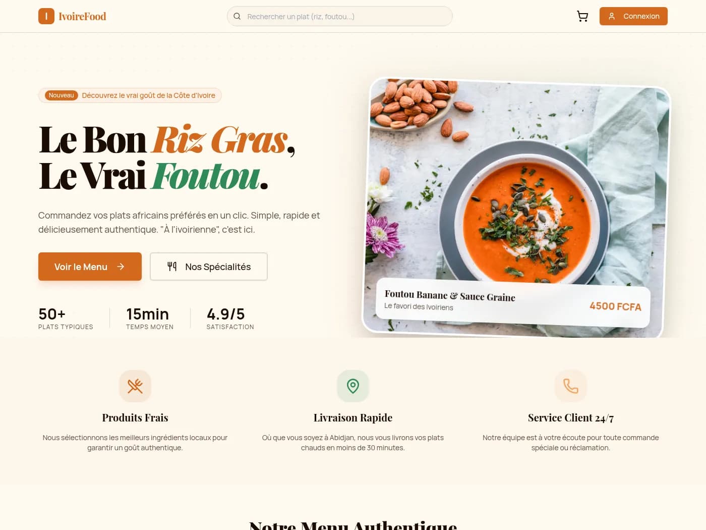 IvoireFood Marketplace