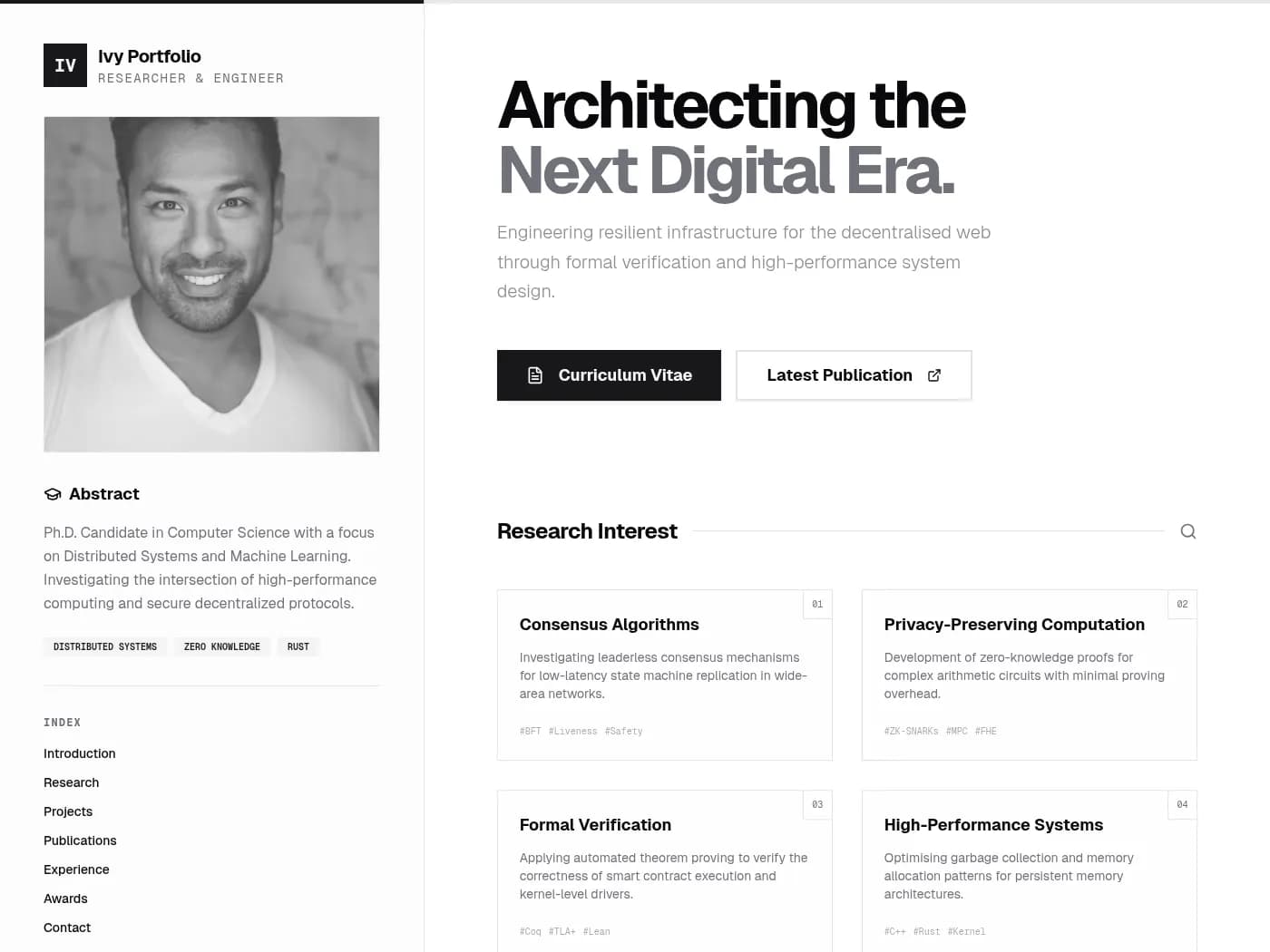 Ivy Portfolio Site