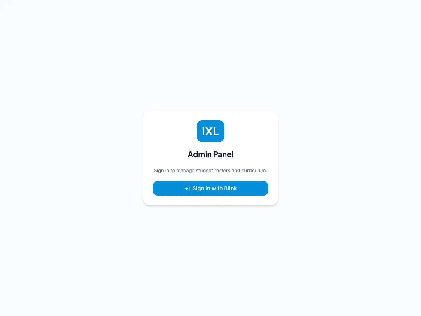 IXL Admin Panel
