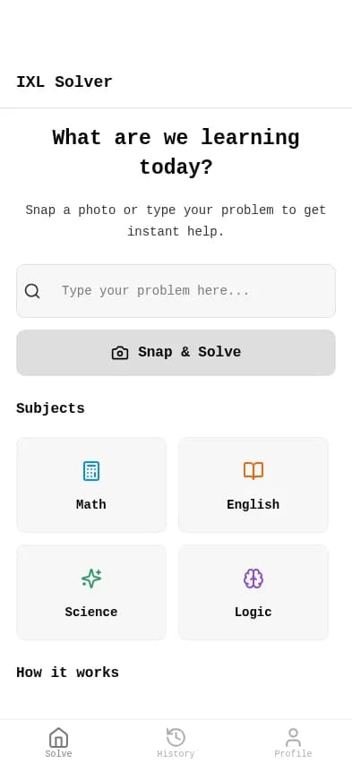IXL AI Solver