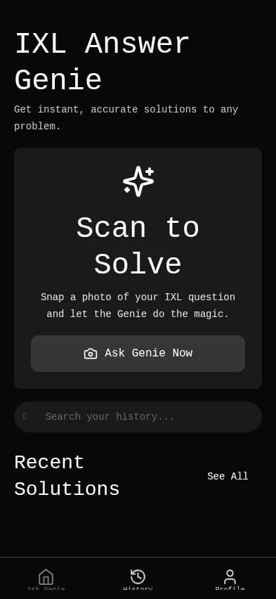 IXL Answer Genie