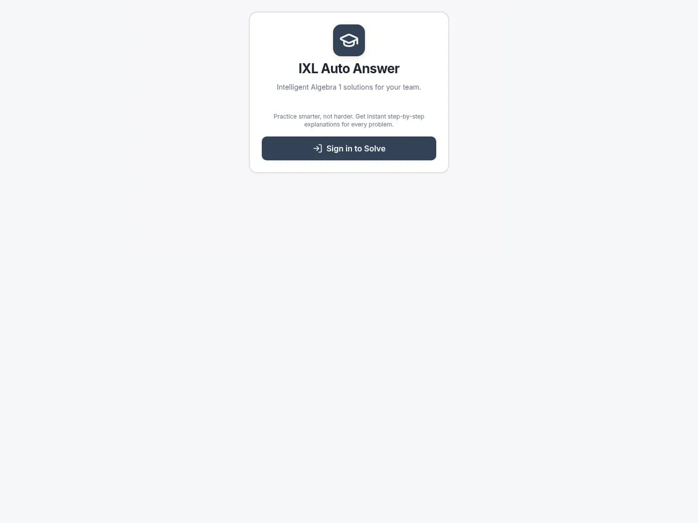 IXL Auto Answer Tool