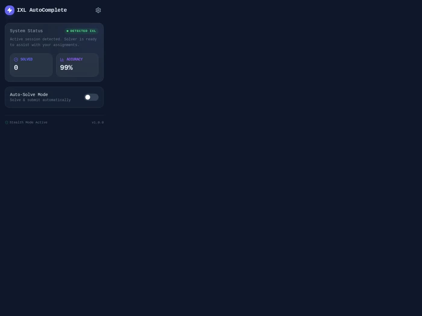 IXL AutoComplete Extension