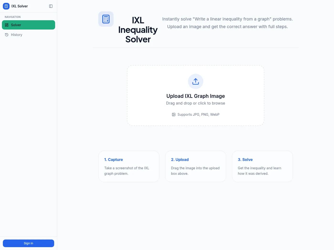 IXL Inequality Solver