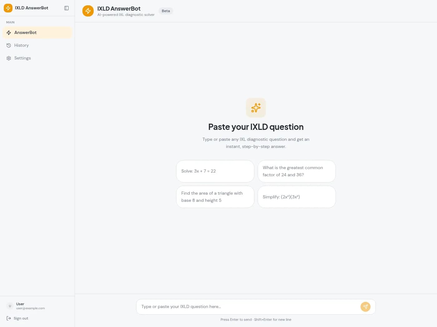 IXLD AnswerBot