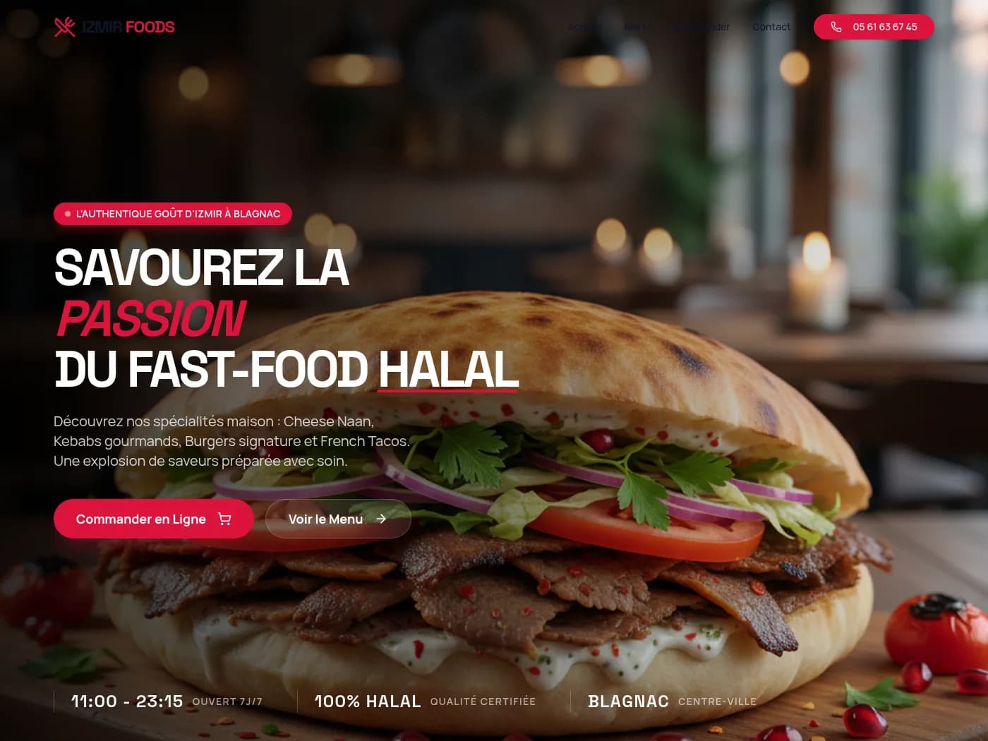 Izmir Foods Webpage