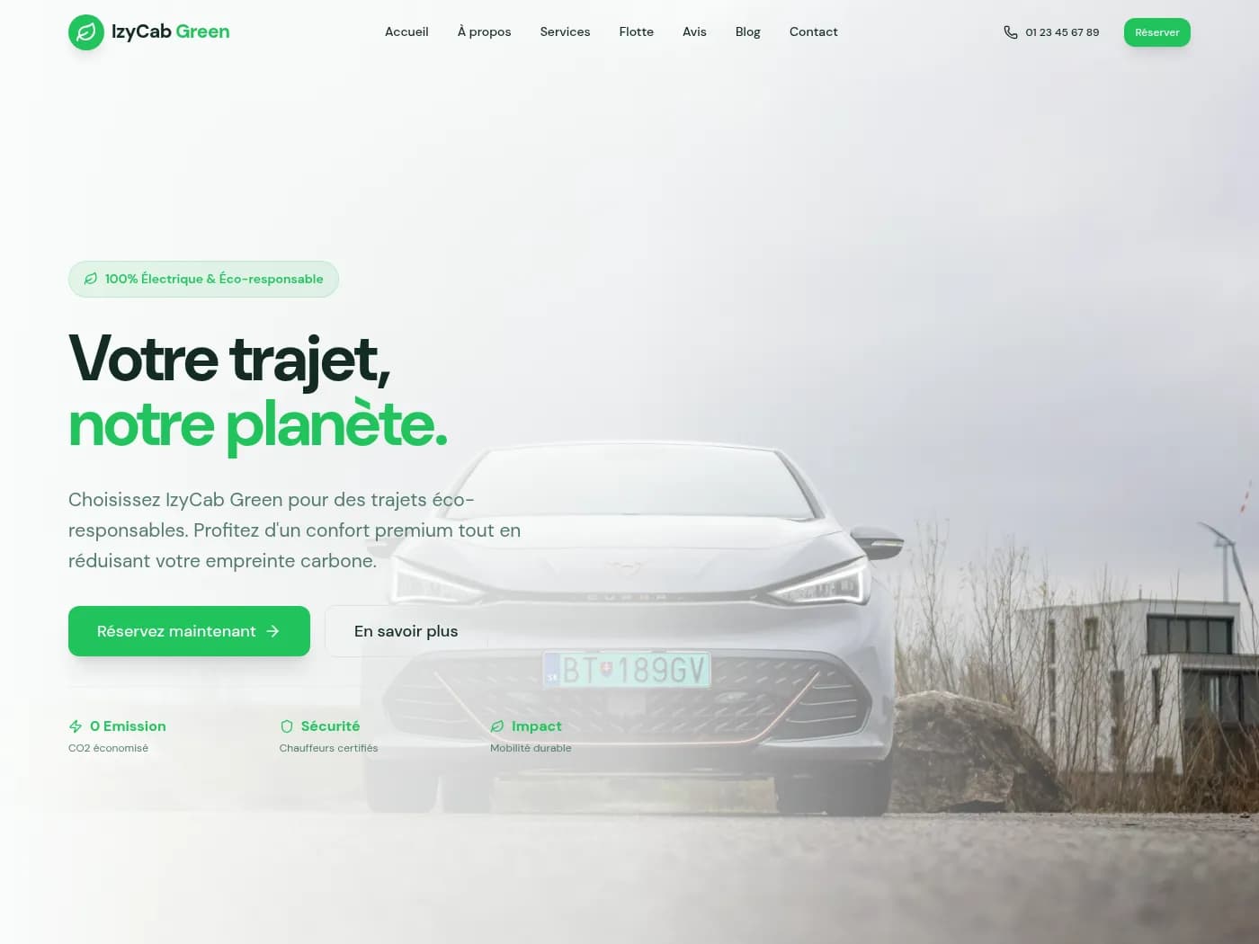 IzyCab Green Web