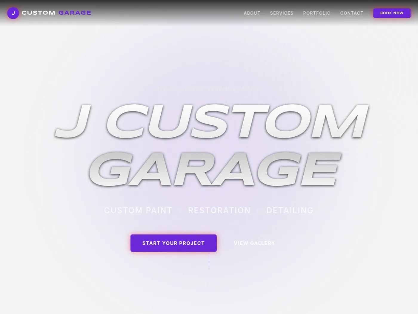 J Custom Garage Site