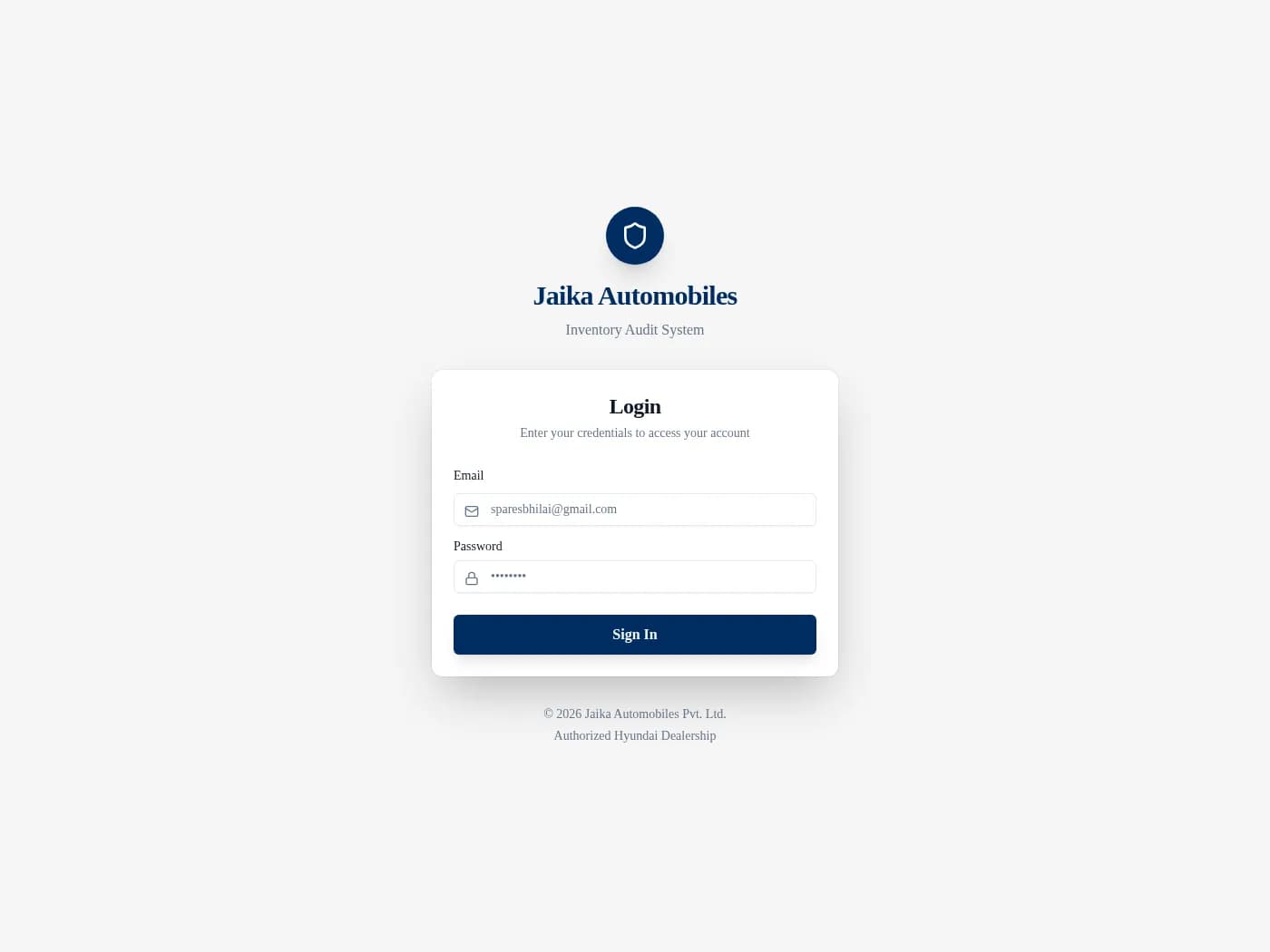 Jaika Inventory Audit