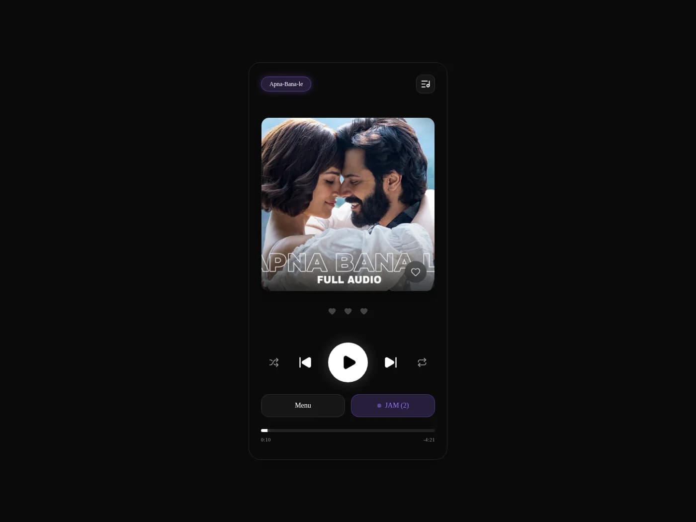 JAM Web Player