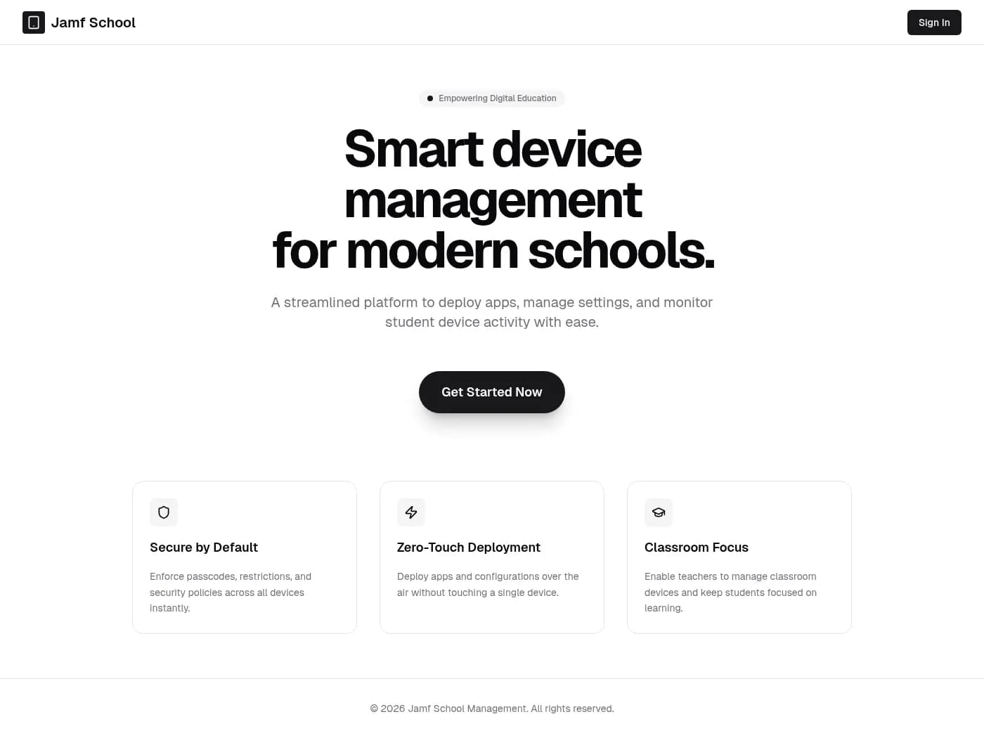Jamf School Portal