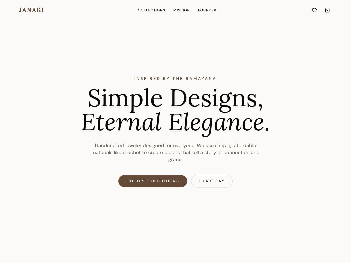 Janaki Simple Jewelry Site