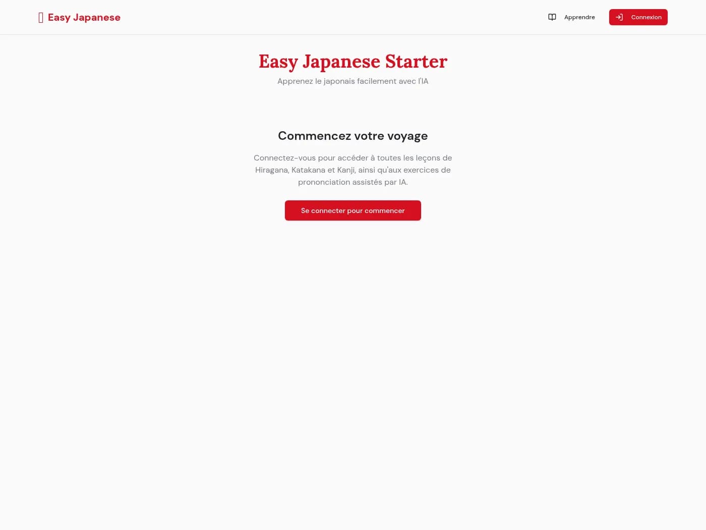 Easy Japanese Starter
