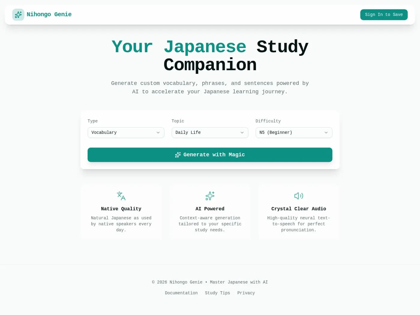 Nihongo Genie