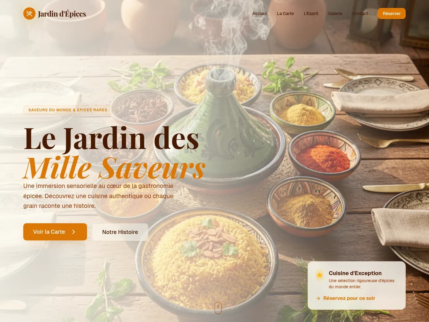 Jardin d'Epices Showcase