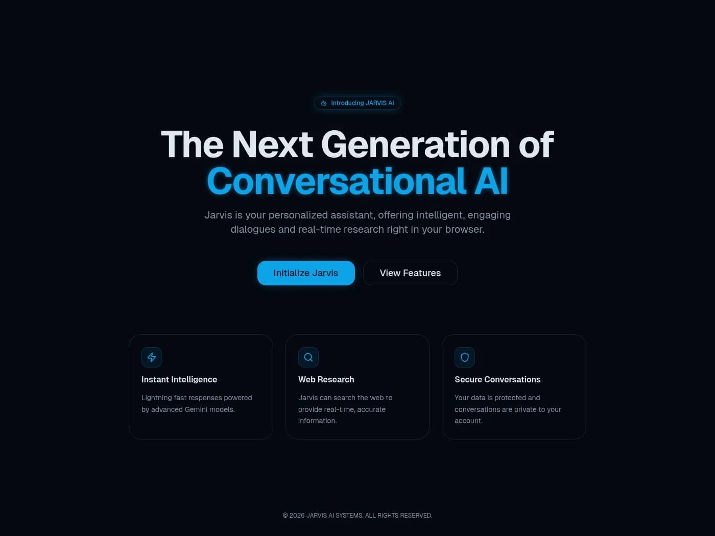 Jarvis AI Chatbot