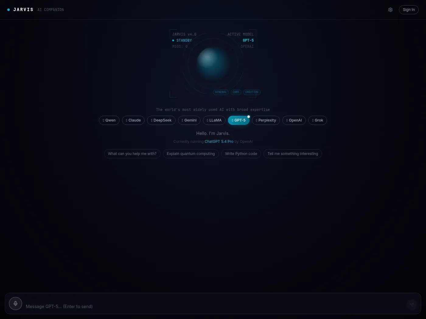 Jarvis AI Companion