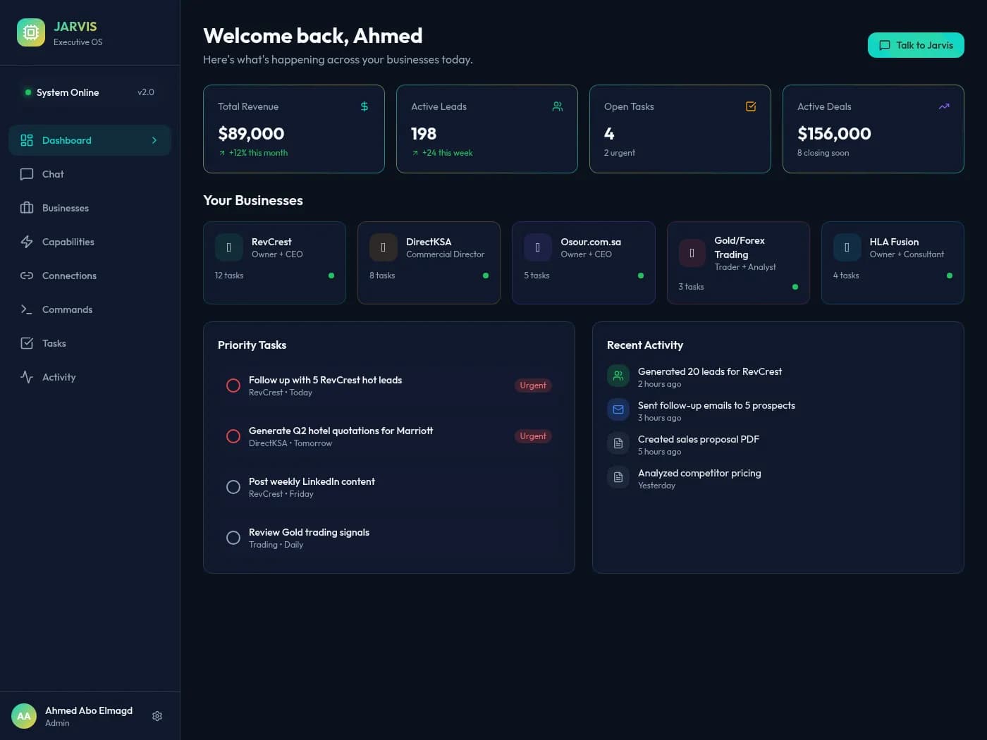Jarvis AI Executive OS