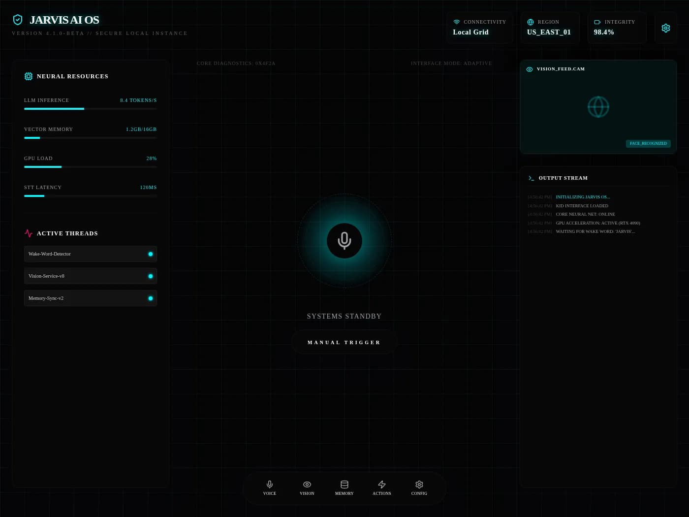 JARVIS AI OS Assistant
