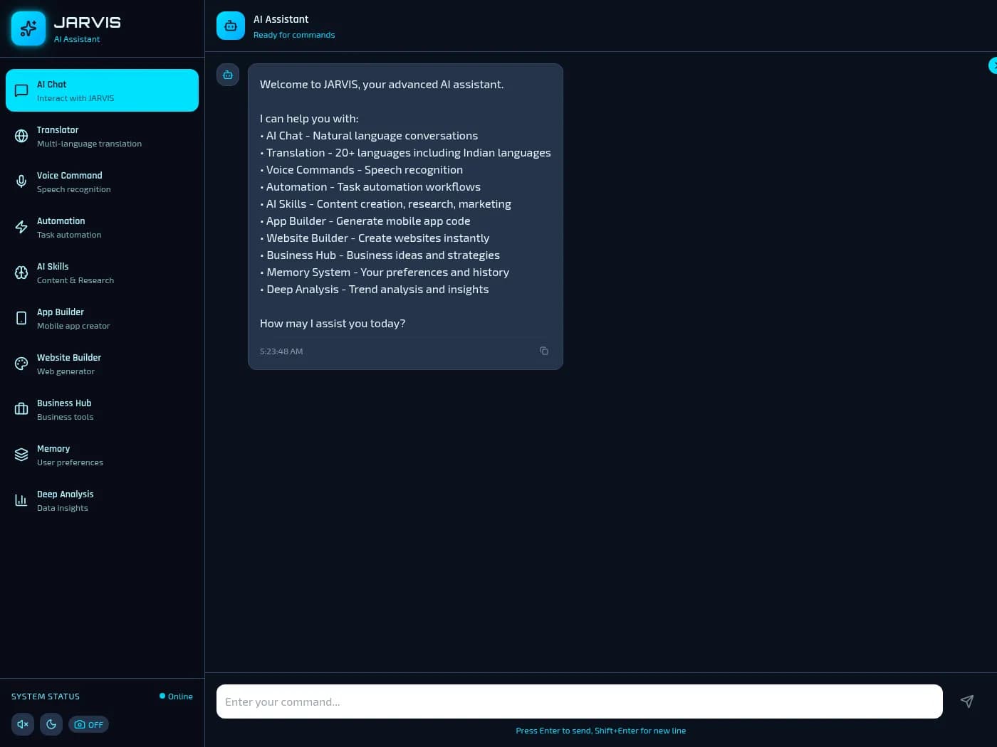 JARVIS AI System