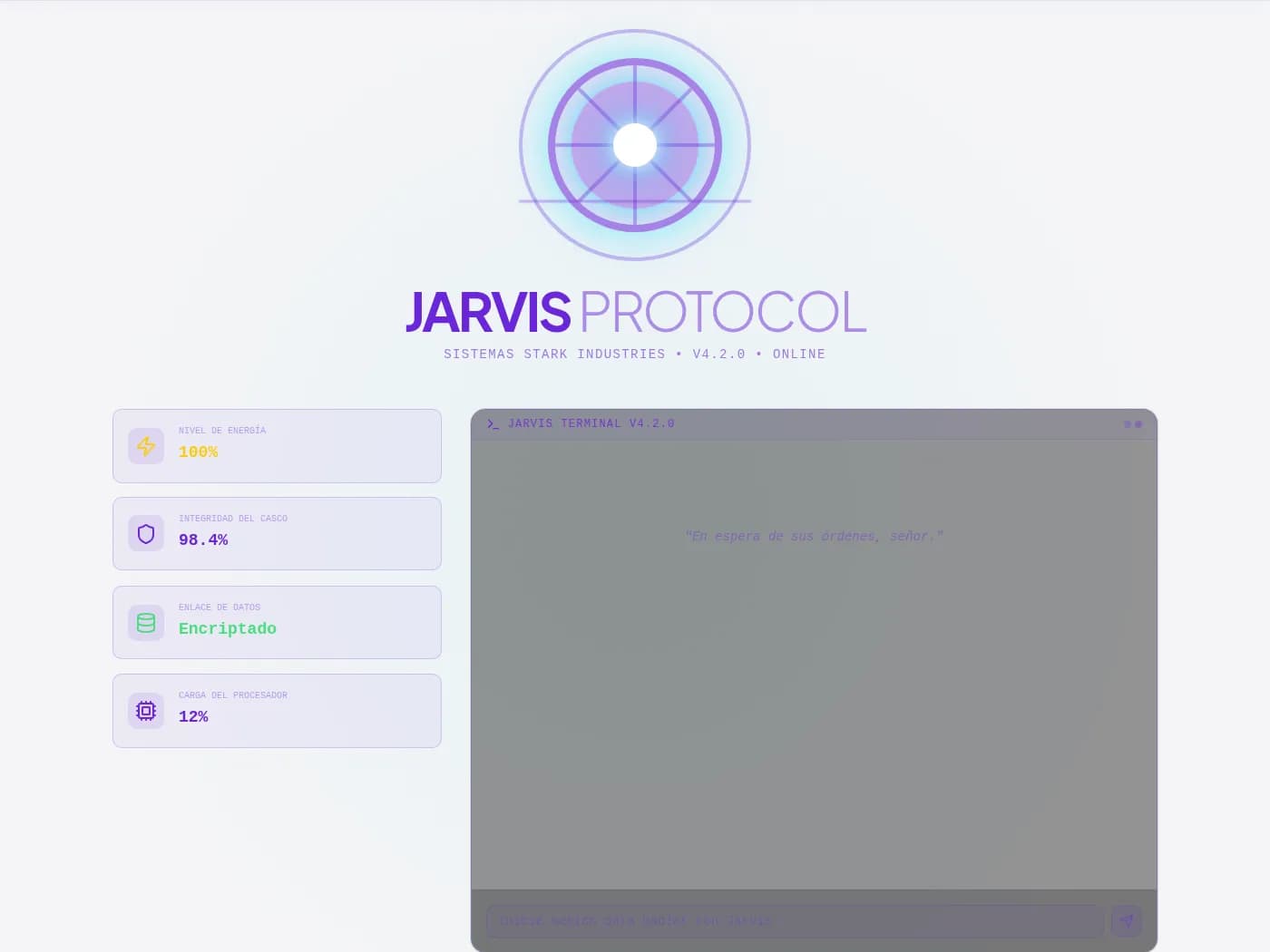 JARVIS Personality Web App