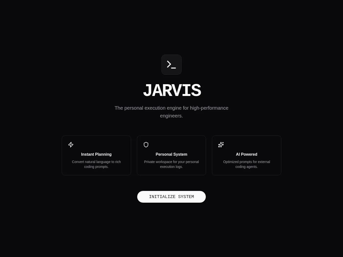 Jarvis Control Panel