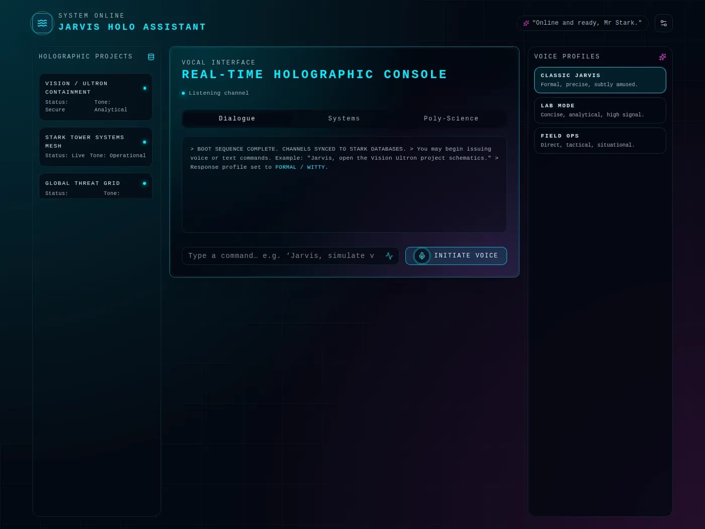 Jarvis Holo Assistant